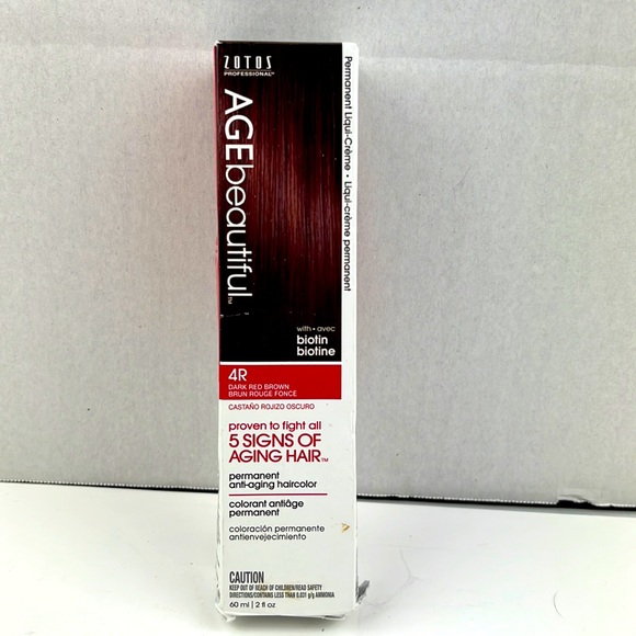 age beautiful | Hair | Age Beautiful 4r Dark Red Brown Permanent Hair ...